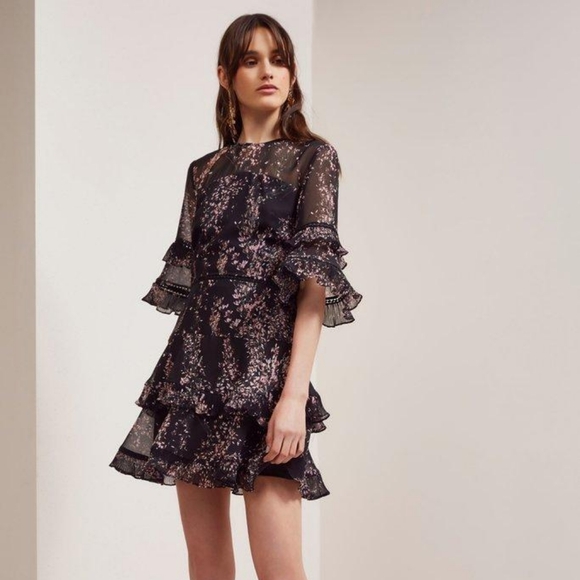 KEEPSAKE the Label | Dresses | Keepsake The Label Floral Frill Mini ...